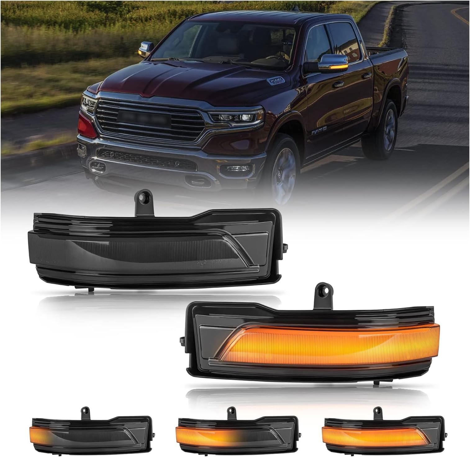 Amazon.com: POPMOTORZ LED Sequential Dynamic Mirror Turn Signal Lights ...
