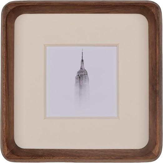 Amazon.com - Youncewooder 4x4 Picture Frame with 2x2 Mat - Rustic ...
