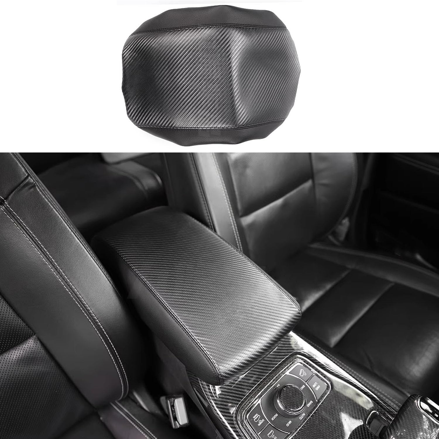 Amazon.com: Rifoda Center Console Armrest Cover for 2011-2021 Jeep Grand Cherokee Accessories ...