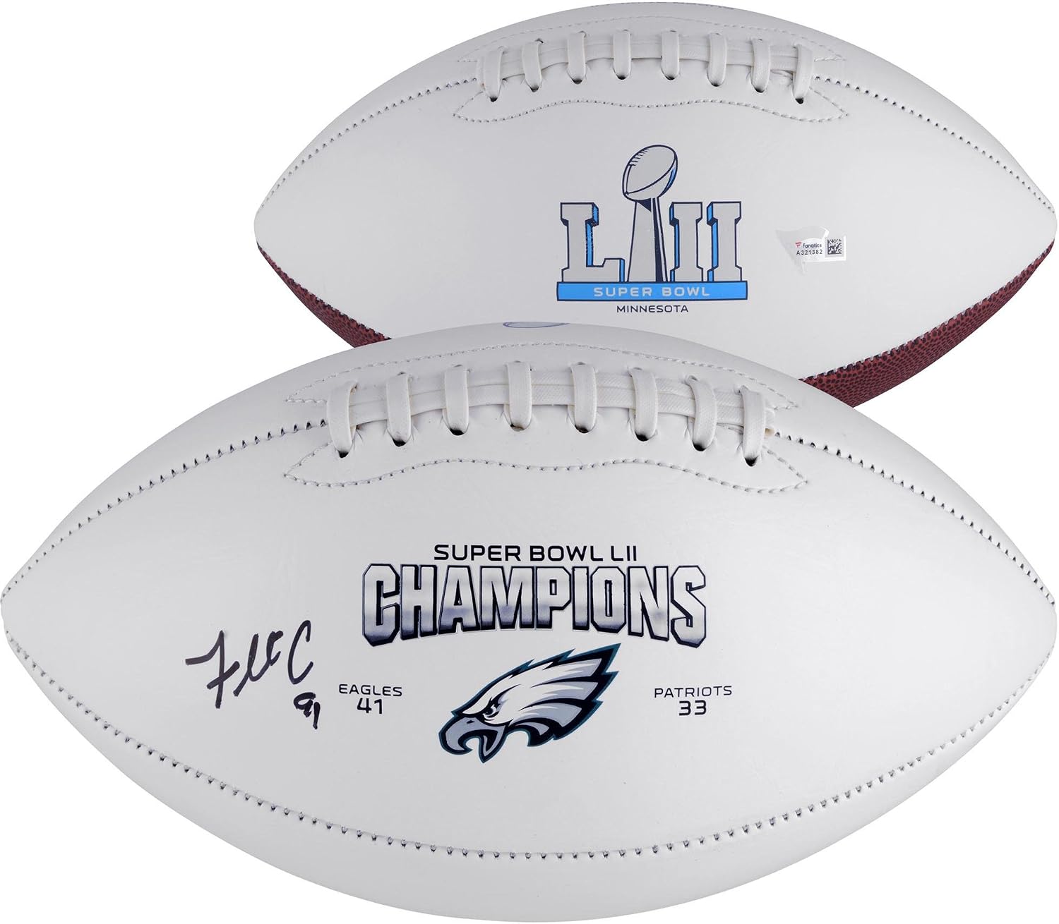 Amazon.com: Fletcher Cox Philadelphia Eagles Autographed Super Bowl LII ...