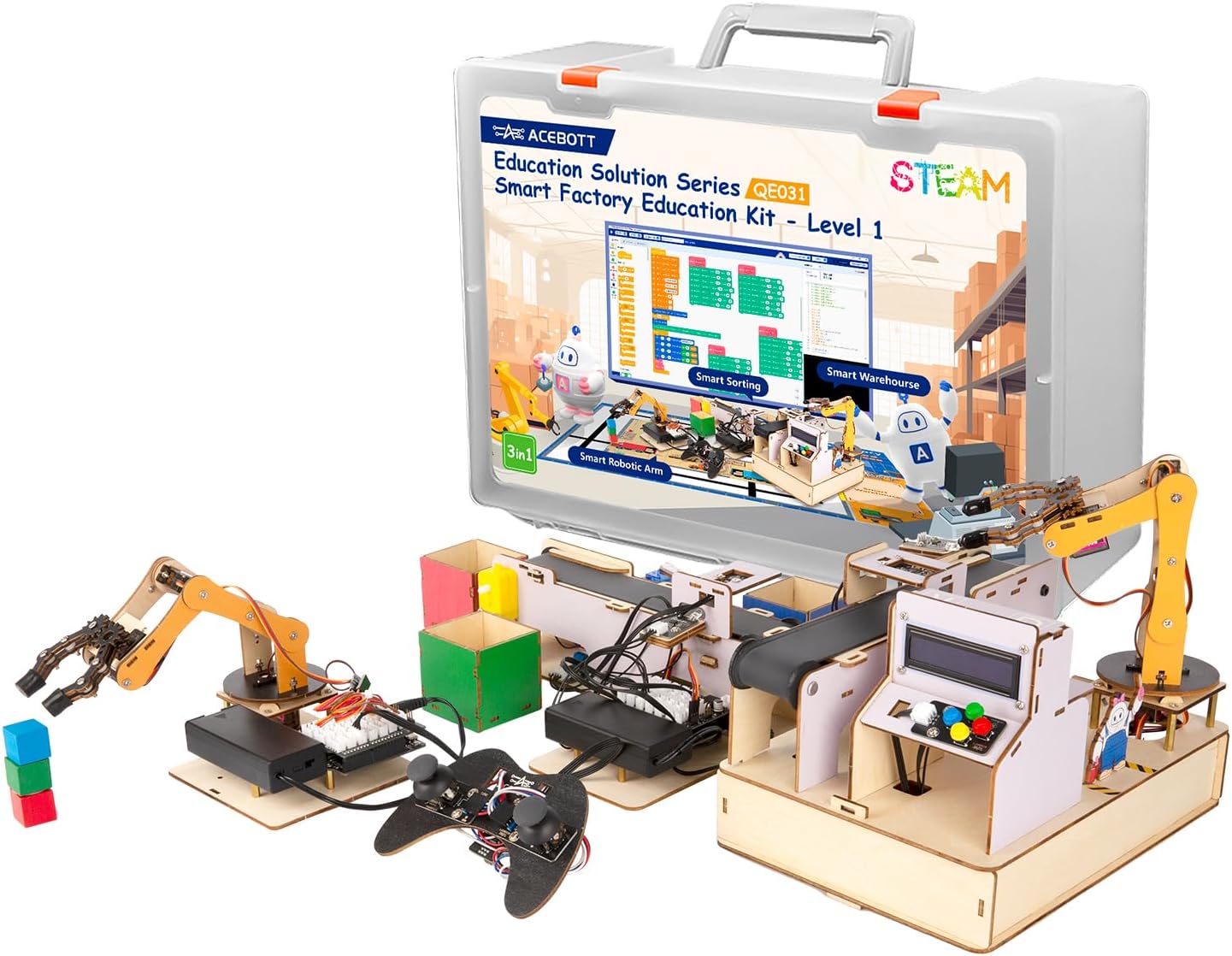 Amazon.com: ACEBOTT ESP32 IoT Control Smart Factory Starter Kit ...