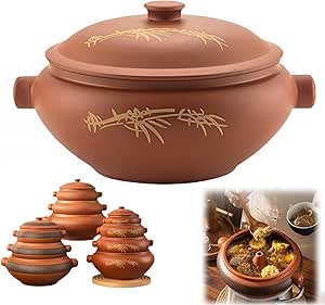 Amazon.com: Clay Casserole, Chinese Ceramic Hot Pot, Steam Broth Pot ...