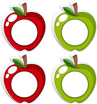 Amazon.com: Lucleag 40 PCS Apple Cutouts for Classroom Bulletin Board ...
