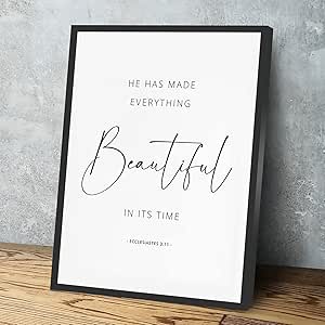 Amazon.com: Bible Quotes Wall Art,Ecclesiastes 3:11 He Has Made ...