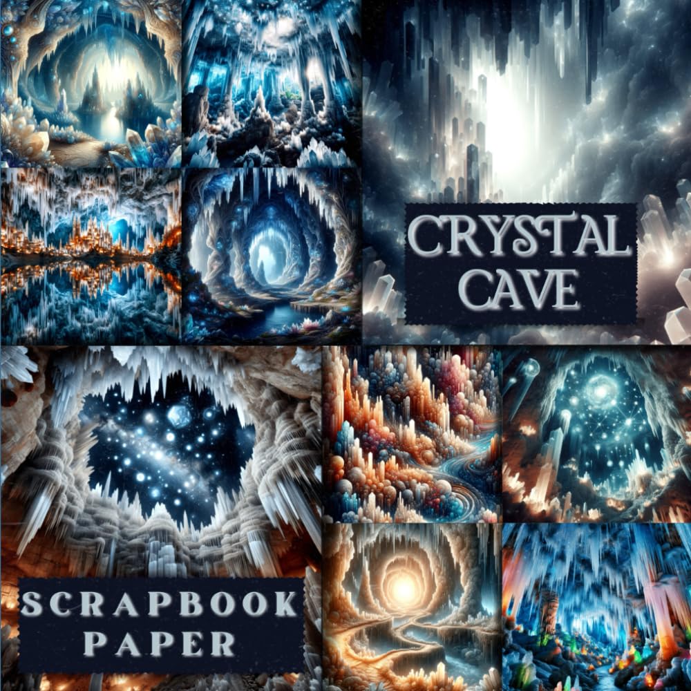 Crystal Cave scrapbook paper: Double-Sided Decorative craft Papers for ...
