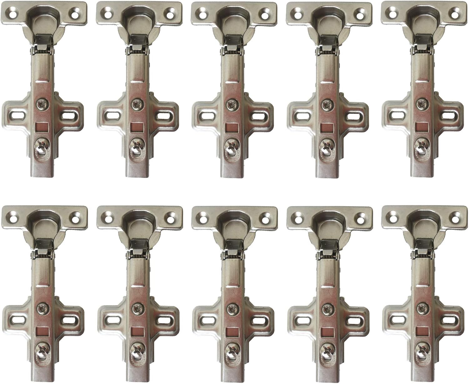 LIKERAINY 95 Degree Half Overlay Hinges 26mm with Damper Soft Closing ...