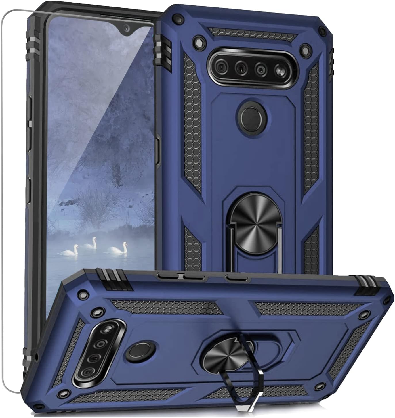 Amazon.com: TJS Compatible with LG K51 Case, LG Q51 Case, LG Reflect ...