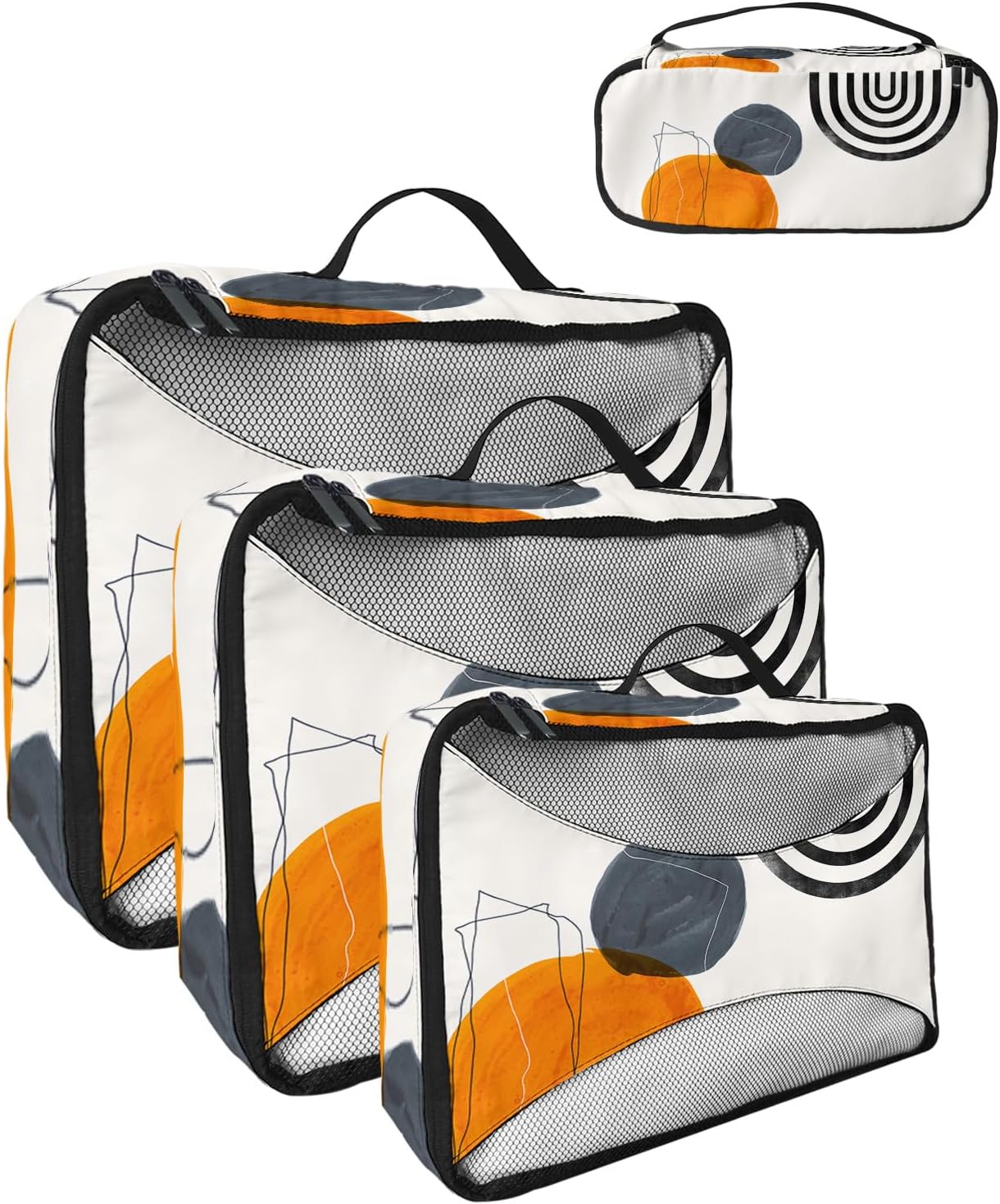 Amazon.com: 4 Set Packing Cubes for Carry on Suitcase - Lightwight ...