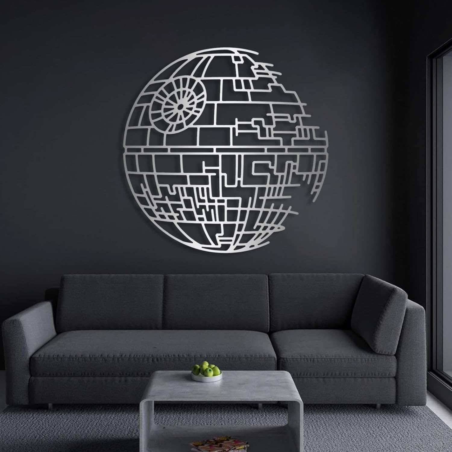 Amazon.com: Death Star Metal Decor, Star Wars Wall Art, Star Wars Metal ...