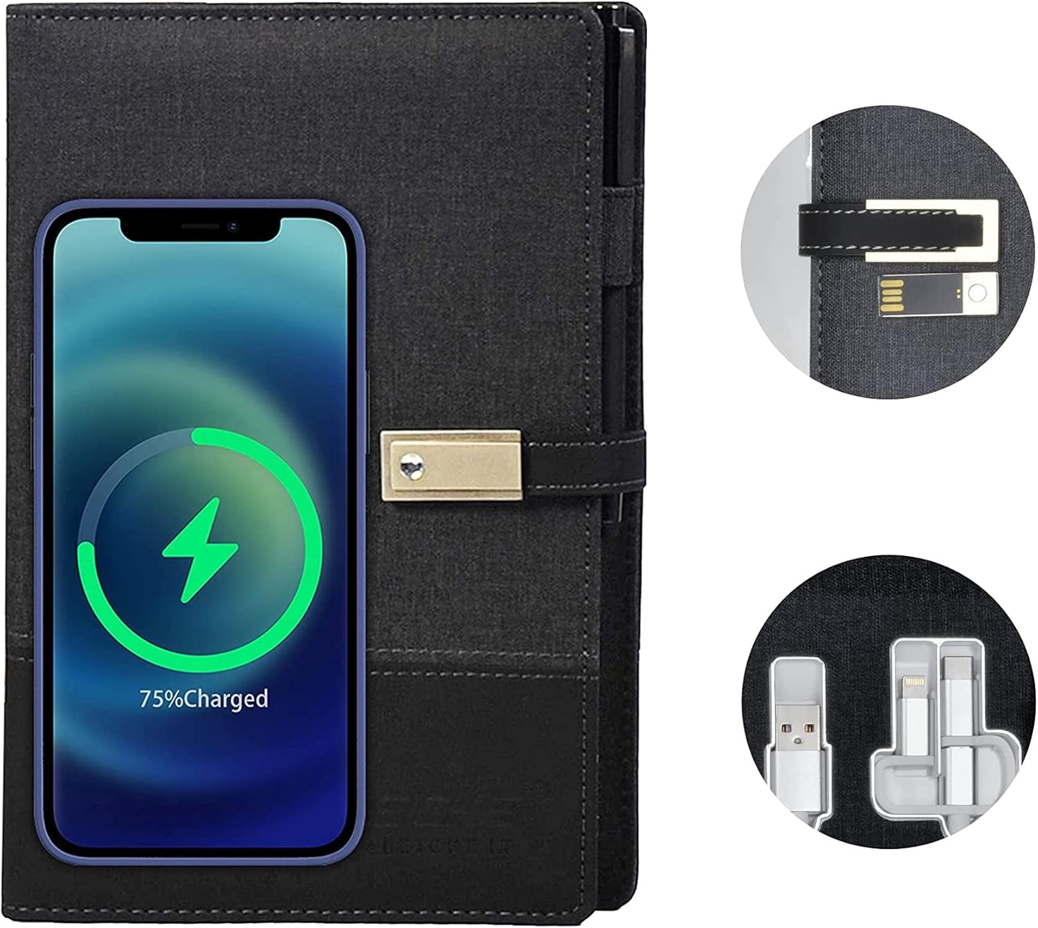 LEICKE Carnet Digital de note multifonctions Notes portable A5 classeur ...