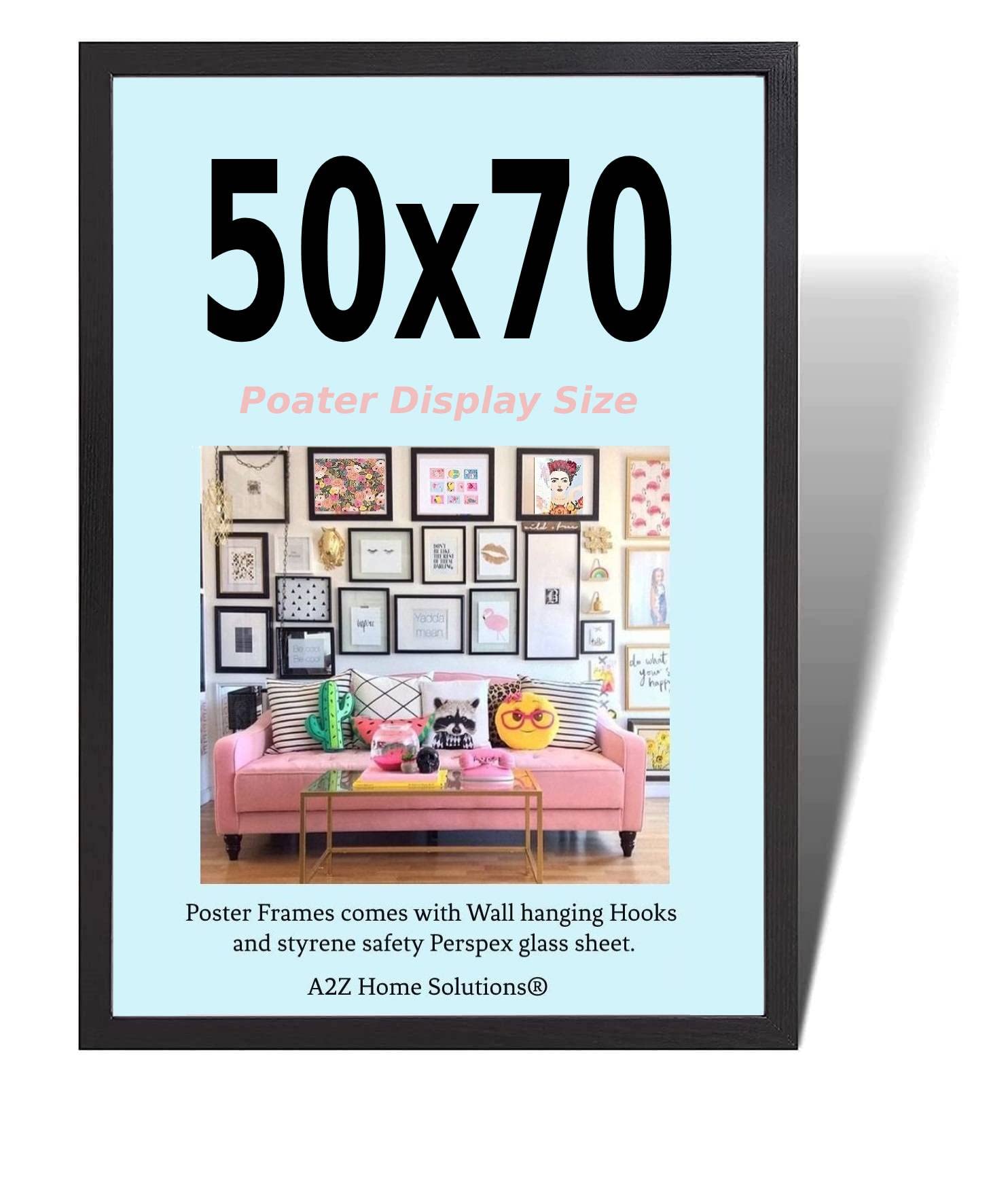 A2Z Home Solutions® Wall Photo Frame Black 50x70 cm Picture Poster ...