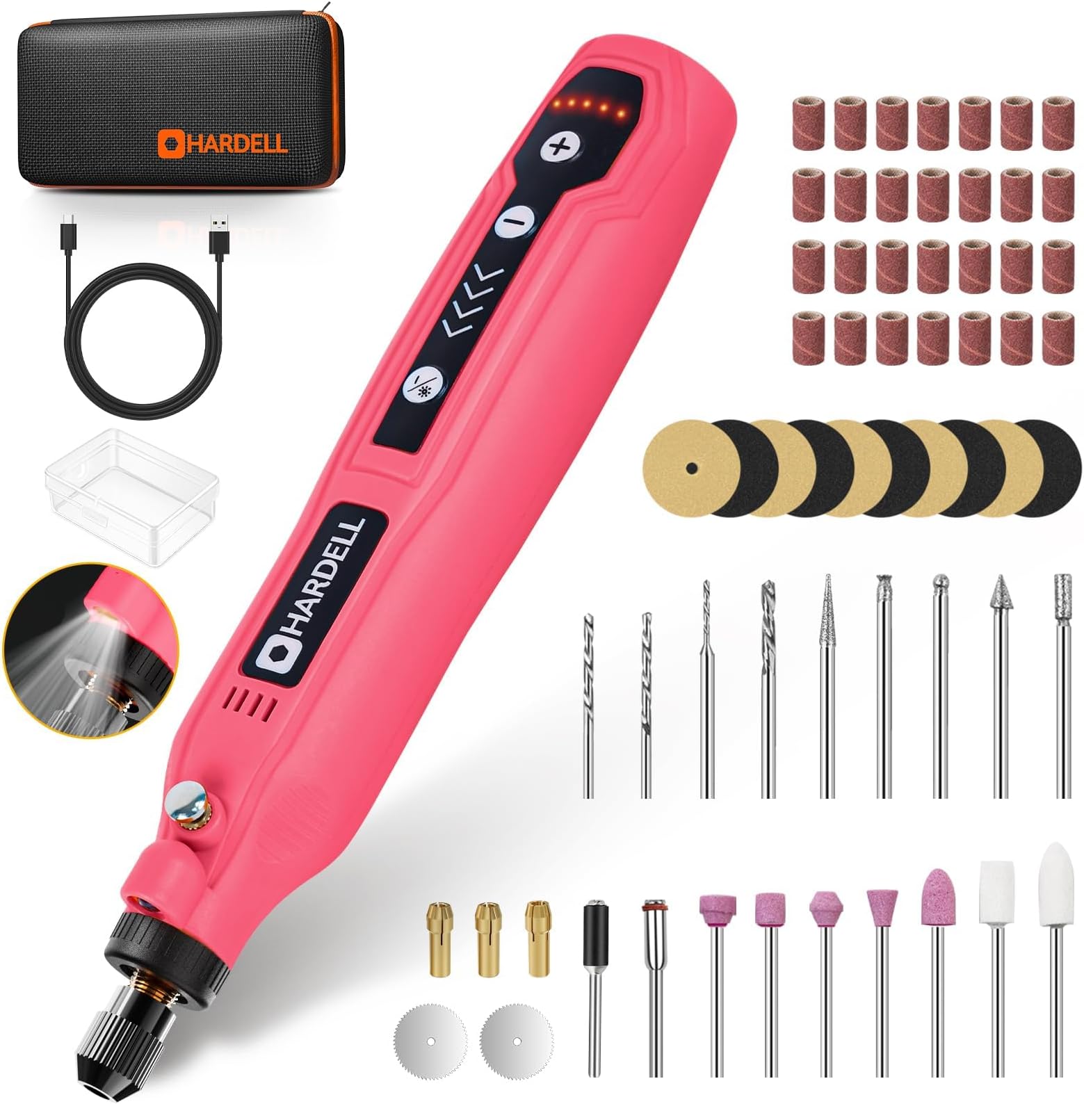 Cordless Mini Grinder, 3 Speed Adjustable Electric Grinder Pen Rotary ...