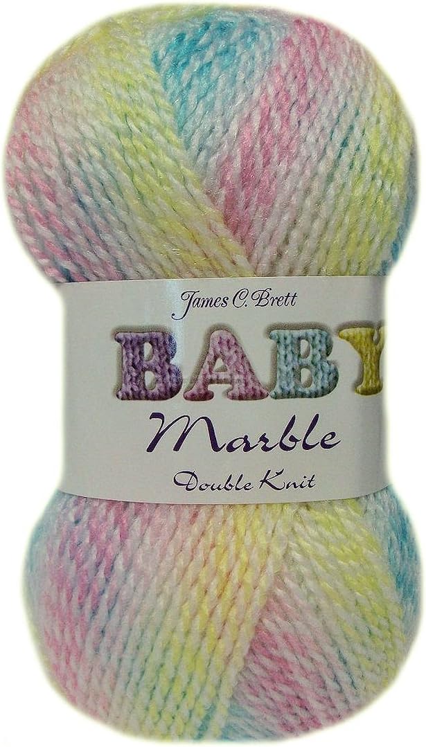 James Brett Baby Marble DK Knitting Yarn Soft Double Knit Wool 100g ...