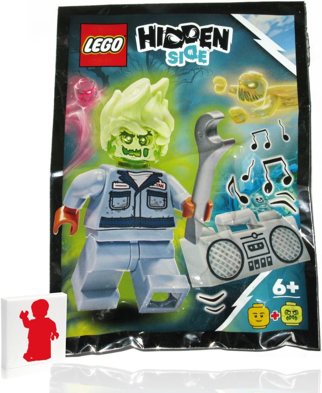 LEGO Hidden Side Ghost Minifigure - Possessed Mechanic Zombie (Scott ...