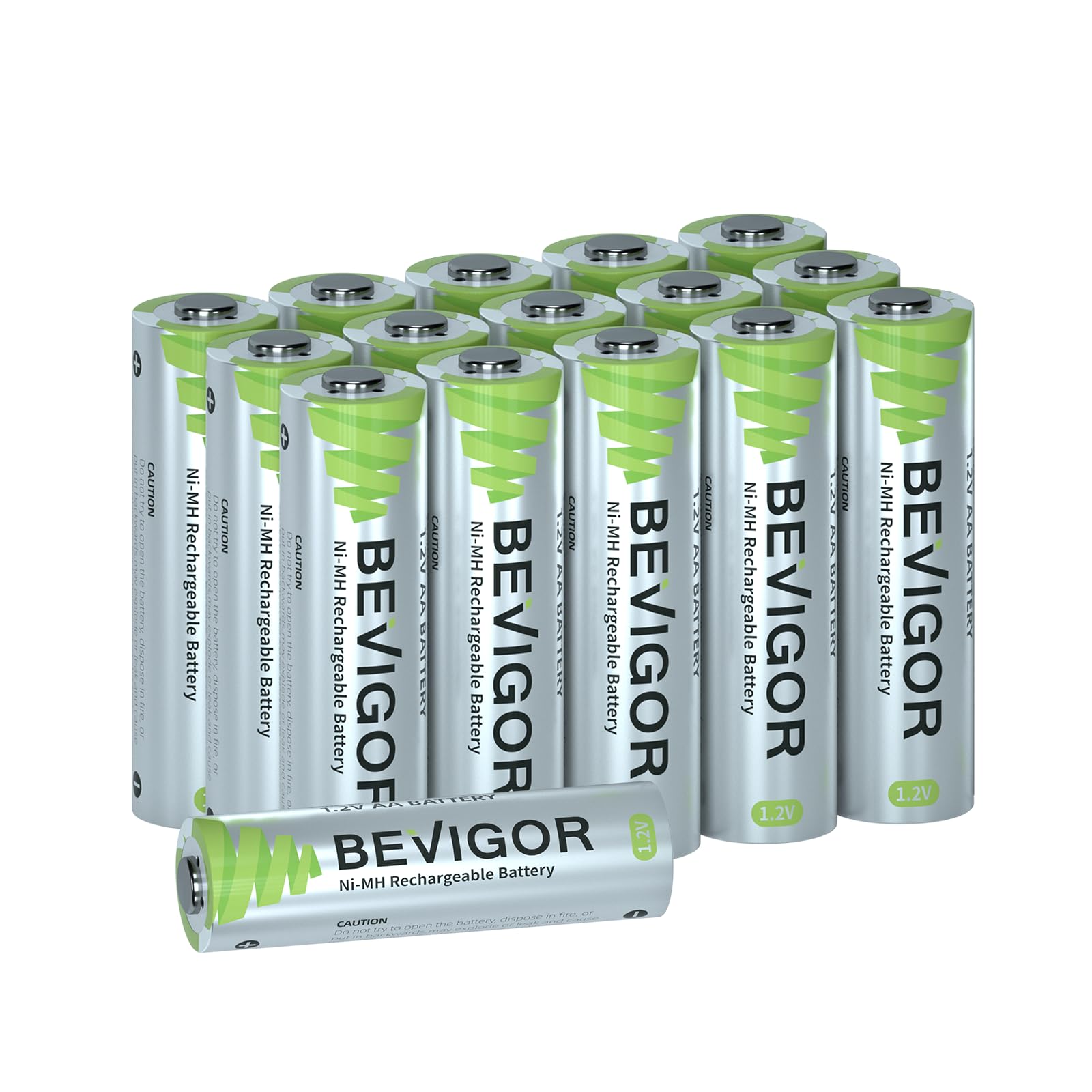 Amazon.com: BEVIGOR AA Rechargeable Batteries 16 Pack, 2800mAh High ...