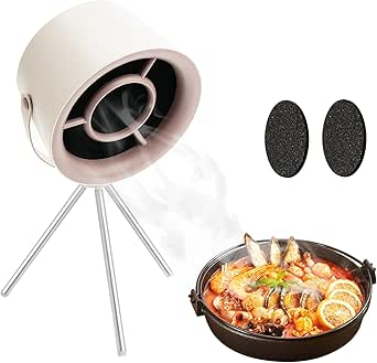 QUUREN Portable Range Hood Desktop Range Hoods for Cooking with 3 Speed ...