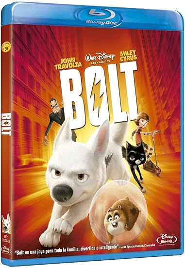Bolt [Blu-ray]: Amazon.es: John Travolta, Miley Cyrus, Susie Essman ...