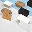 Amazon.com : Blank Kraft Paper Mini Cards 100 PCS In A Box - Message ...