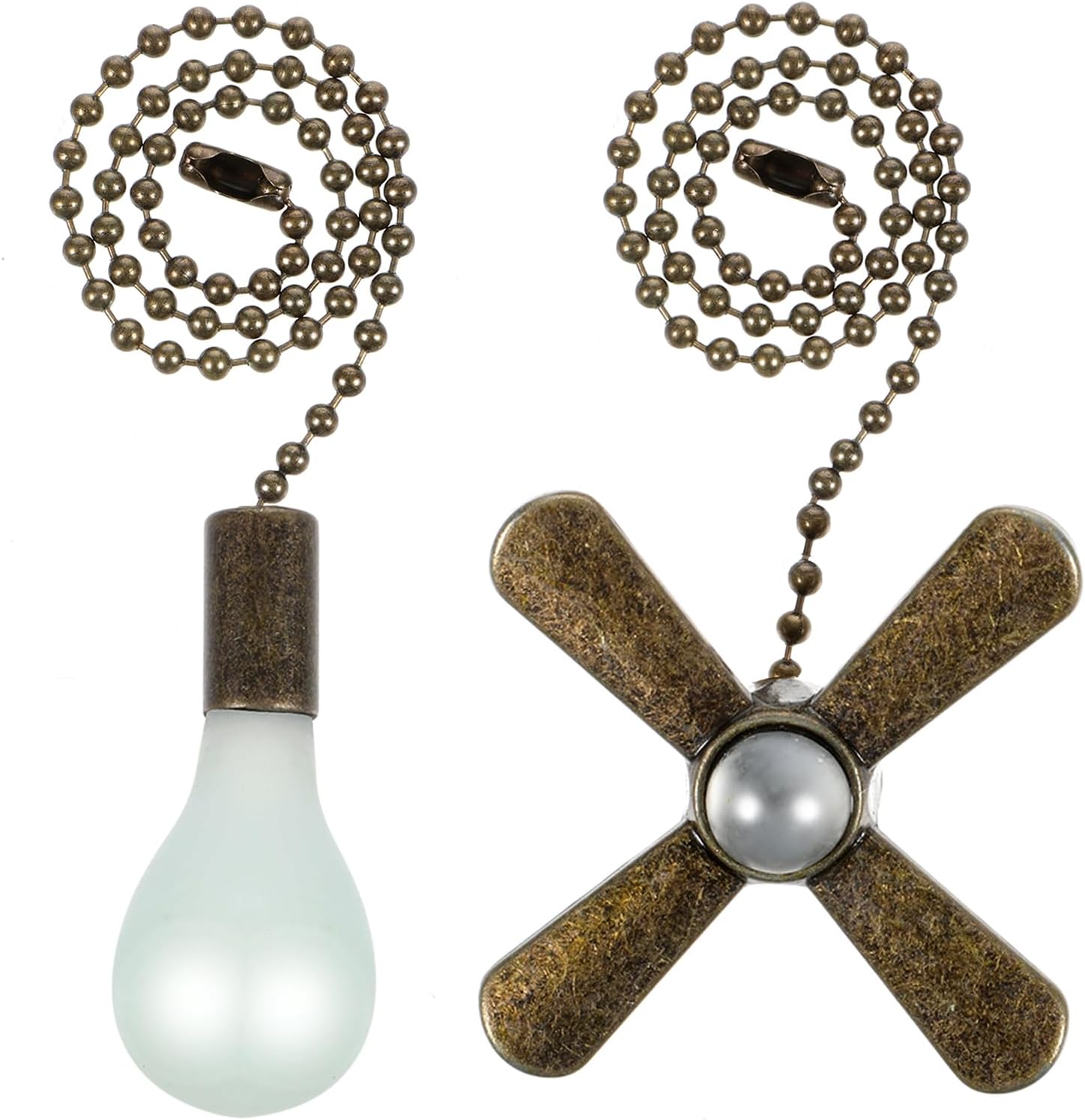 Bruislard 2 Pack Ceiling Fan Pull Chain Fans Switch Extension Chain ...