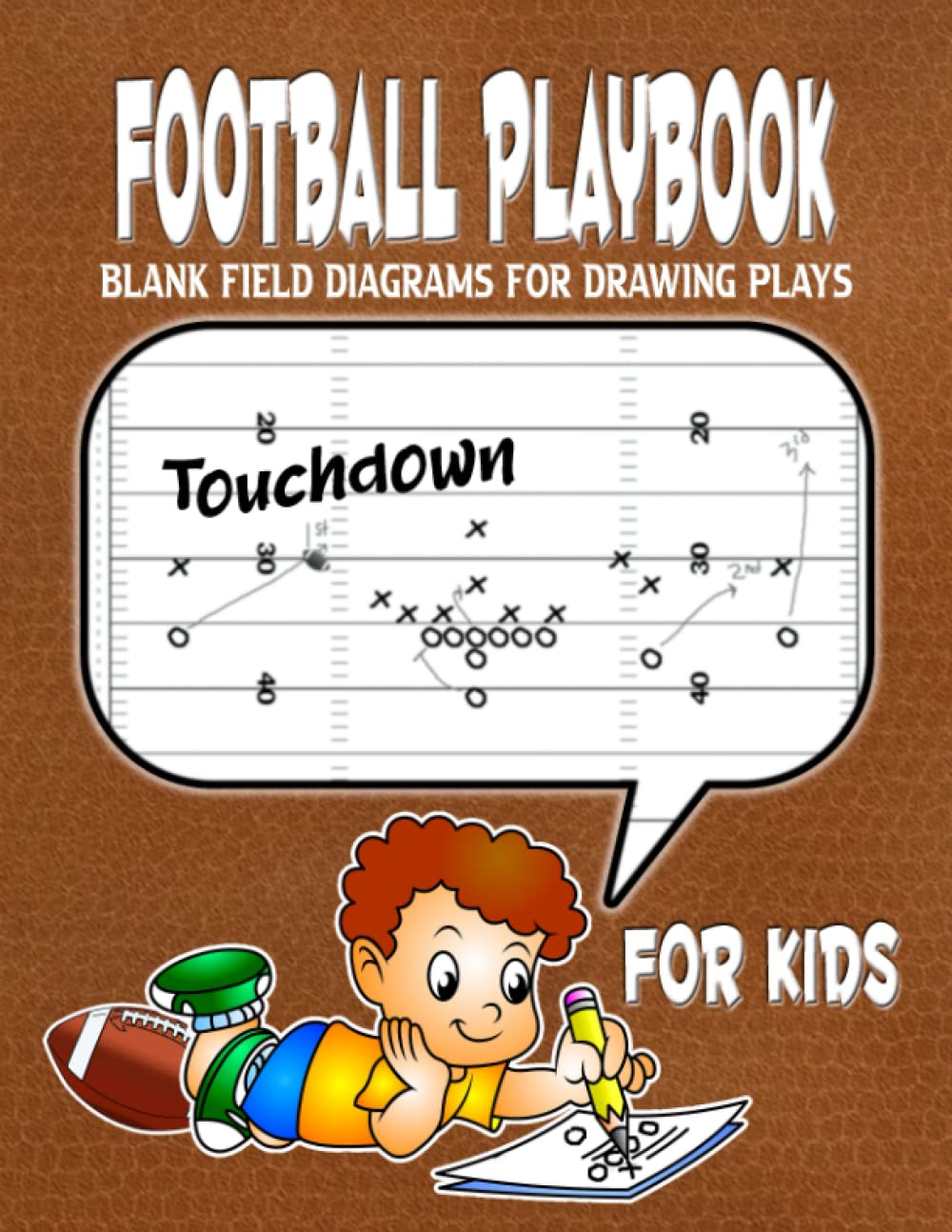 Amazon.com: Football Playbook for Kids: Youth Football Book for Drawing ...
