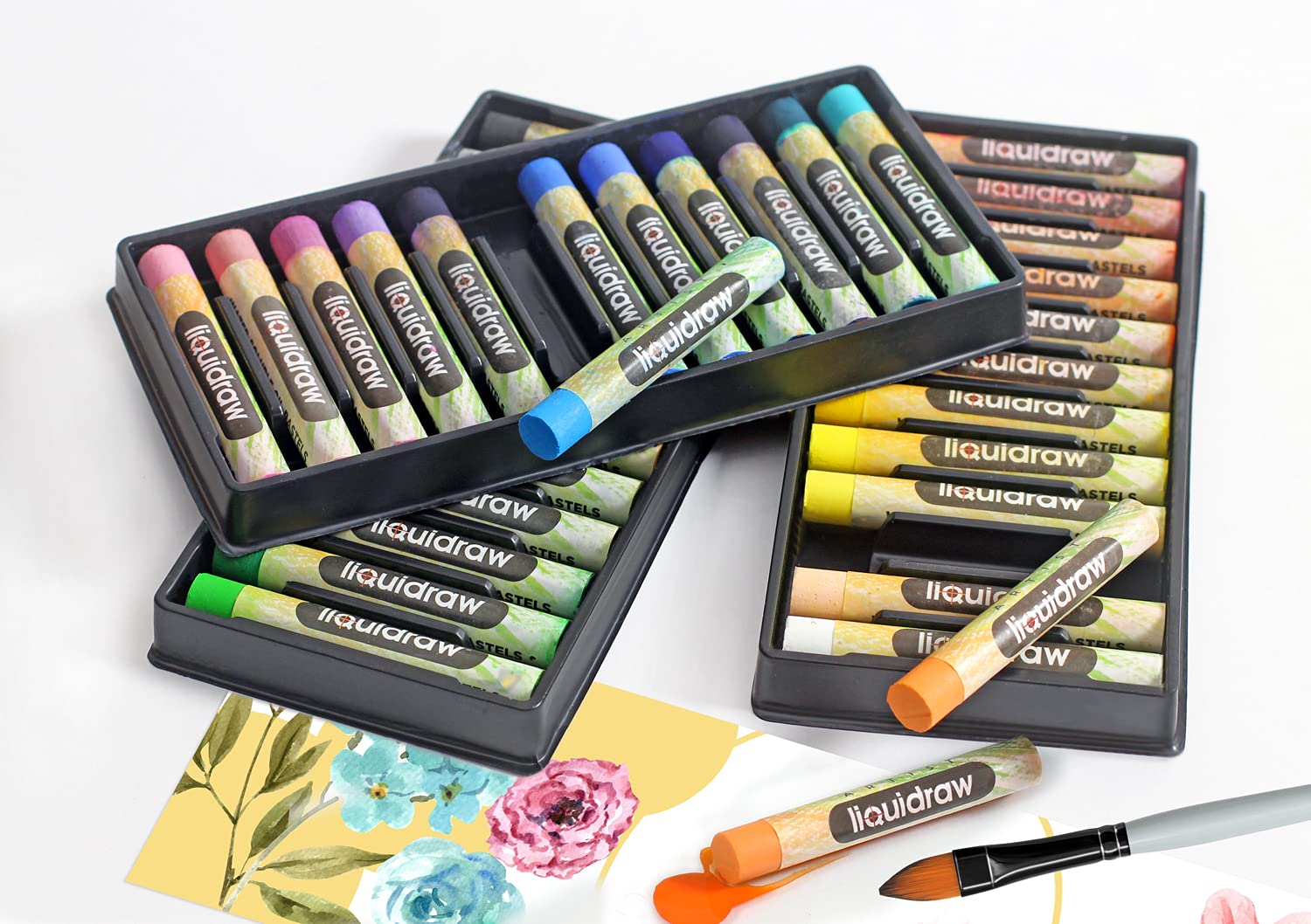 Snapklik.com : Oil Pastels Super Soft Water Soluble For Art, 36 Colors ...