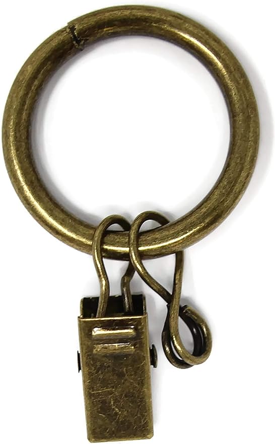 Amazon.com: Urbanest Solid Metal Window Drapery Curtain Panel Ring with ...