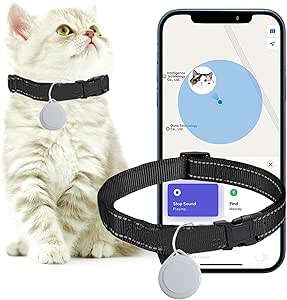 Pet Supplies : Cat Tracker GPS Collar for Cats - Waterproof ...