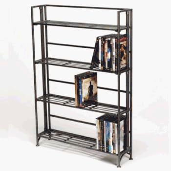 Amazon.com: The Container Store Iron Folding DVD/VHS Rack : Home & Kitchen