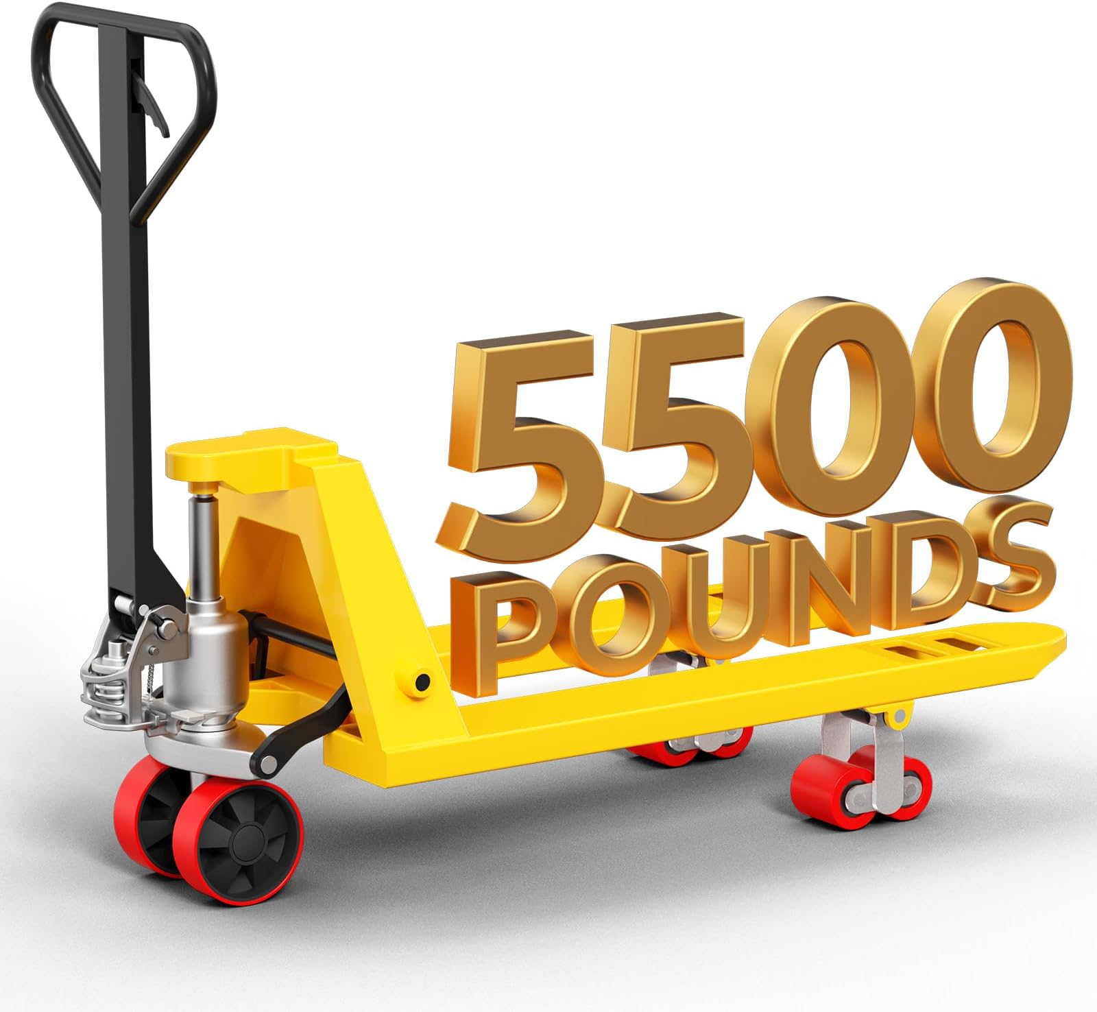 Amazon.com: Strongway Pallet Jack Fork Pallet Truck - 63.5in L x 27in W ...