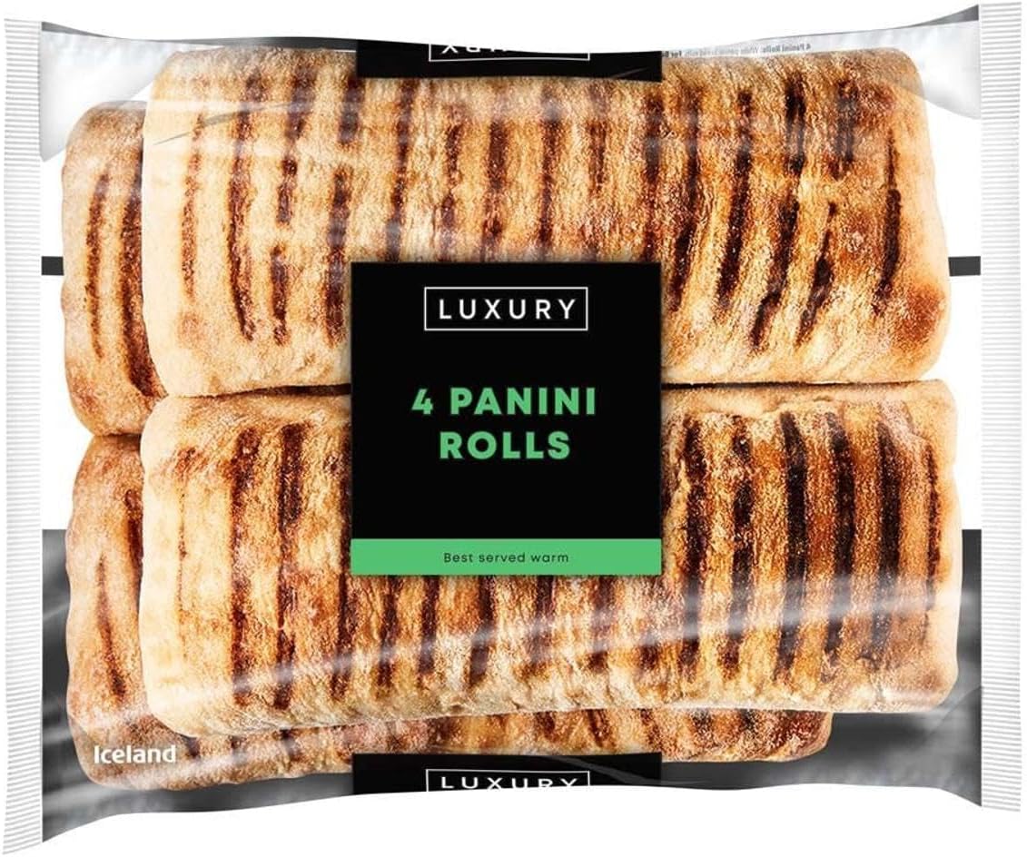 Iceland Luxury 4 Panini Rolls : Amazon.co.uk: Grocery