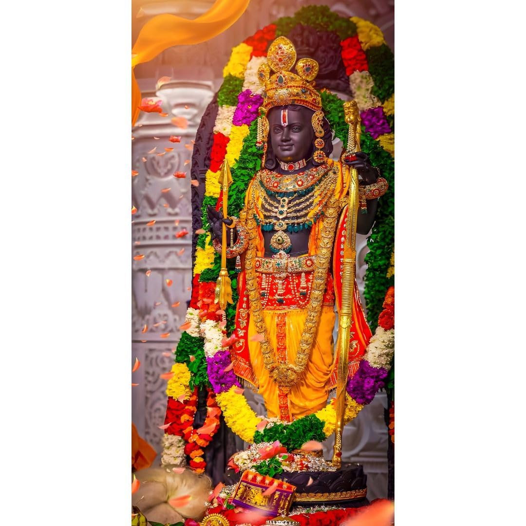 Ram Lalla Poster | Ayodhya Ram Mandir Poster 170 GSM 12x18 Unframed ...