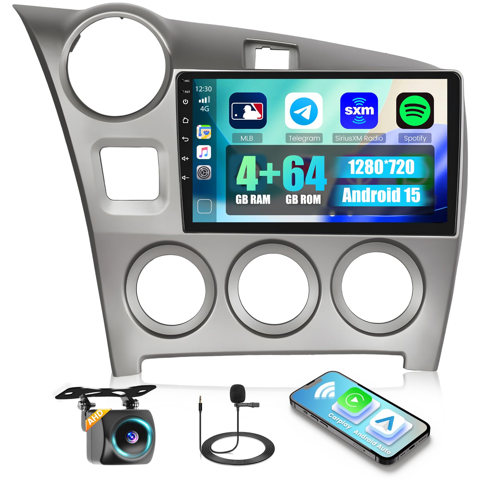 Snapklik.com : 4+64G Hikity For Toyota Matrix 2009-2014 Android Car ...