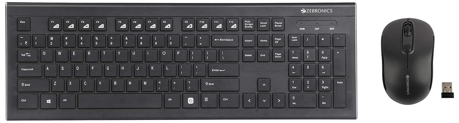 Amazon.in: Buy ZEBRONICS Zeb-DLK01 USB Multimedia Keyboard with 104 UV ...
