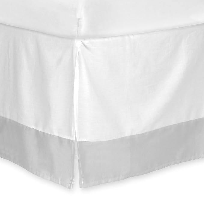 Amazon.com : Carter's Solid Dust Ruffle, Smoke Grey : Baby