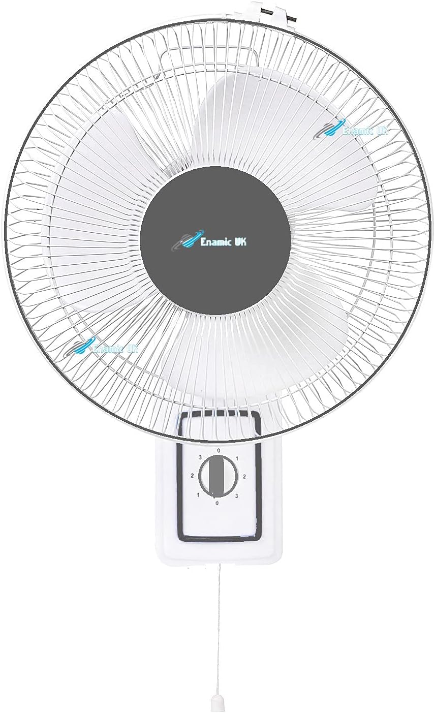Remi 400 mm compact wall fan hi speed (black/ silver) : Amazon.in: Home ...