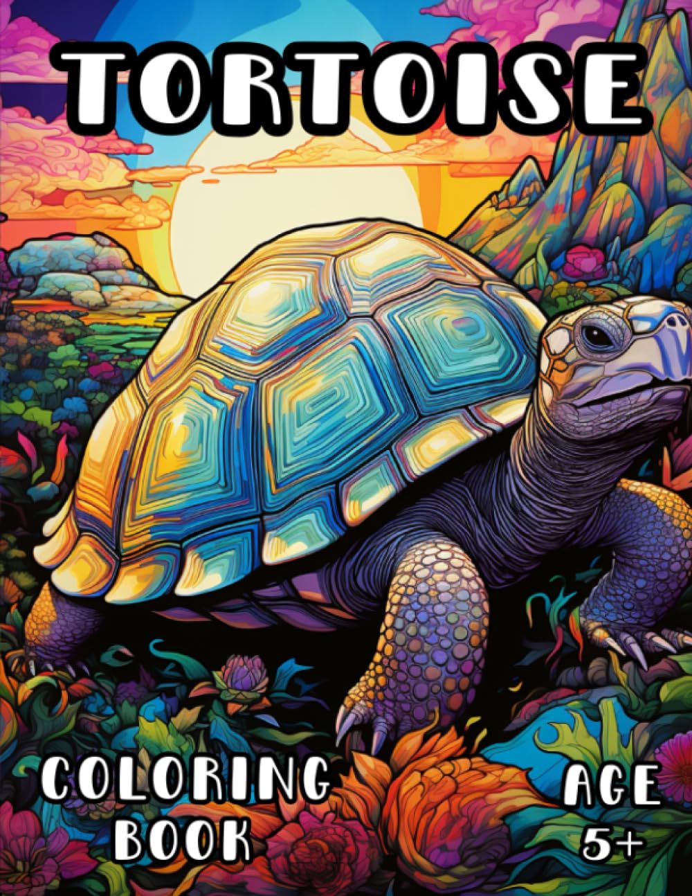 Amazon.com: Tortoise Coloring Book: Beautiful & Calming Tortoise ...