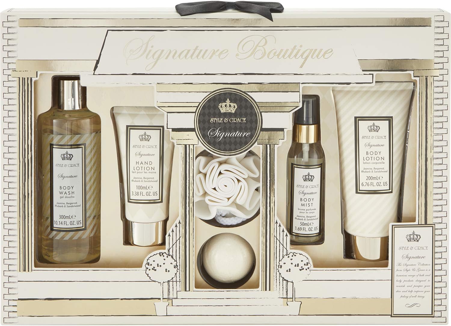 Style & Grace Signature Boutique Gift Set with 300ml Body Wash, 50ml ...