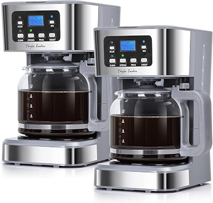Amazon.de: Taylor Swoden 2er-Pack 950W Kaffeemaschine mit Timer,1.5L ...