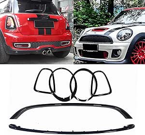 Amazon.com: Front Rear Light Eyelid Grill Trim For MINI COOPER R55 R56 ...