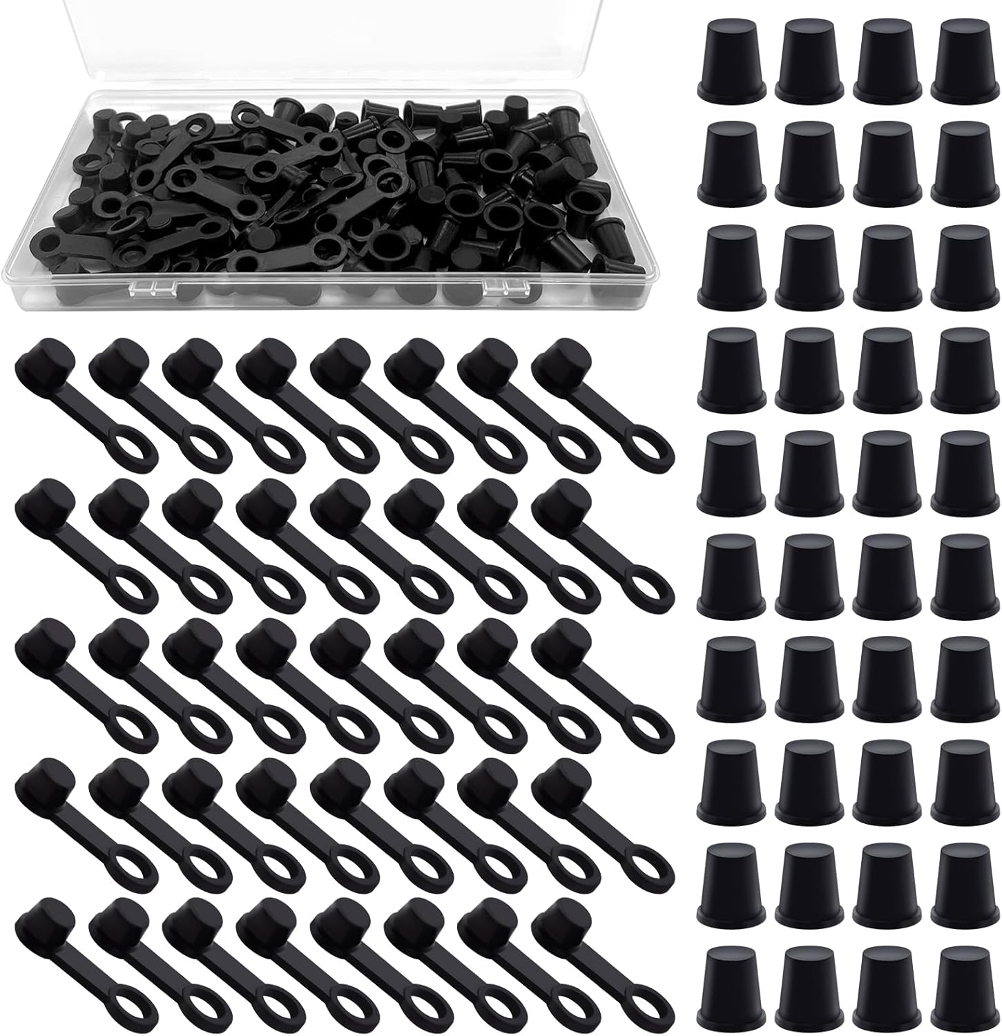 Amazon.com: Waltool 80 Pcs 2 Types Rubber Automotive Brake Bleeder ...