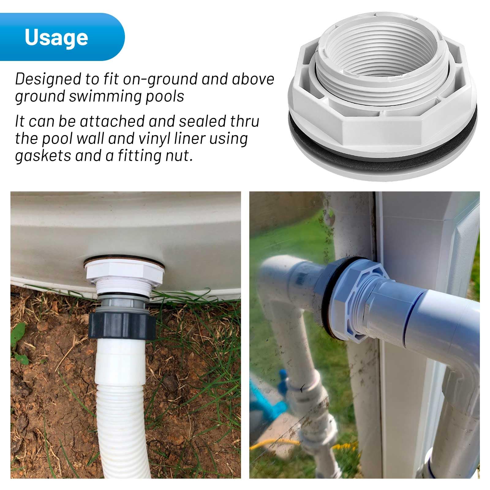 Snapklik.com : AOIT 2 Pack Replacement SP1023 Inlet Return Fitting For ...