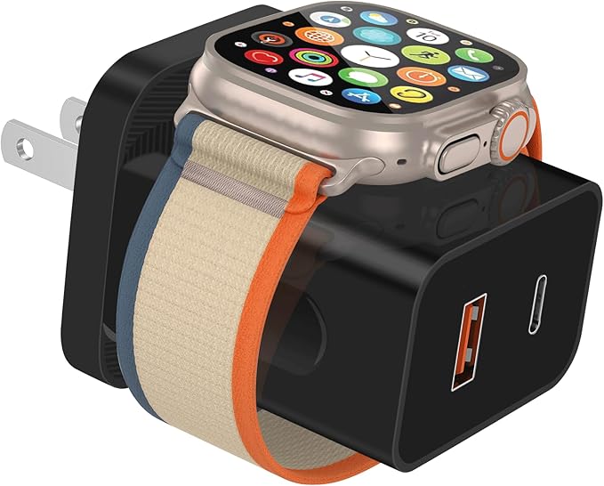 Amazon.com: 20W for Apple Watch Charger,Dual Port USB C Wall Charger ...