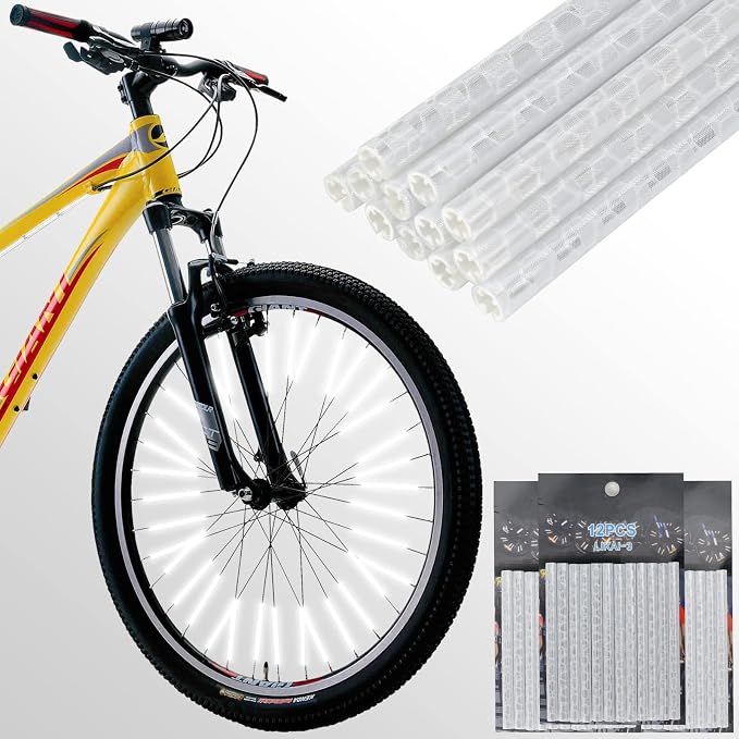 Réflecteurs de Rayon Vélo 360° Visibilité et Montage Facile Visibilité ...