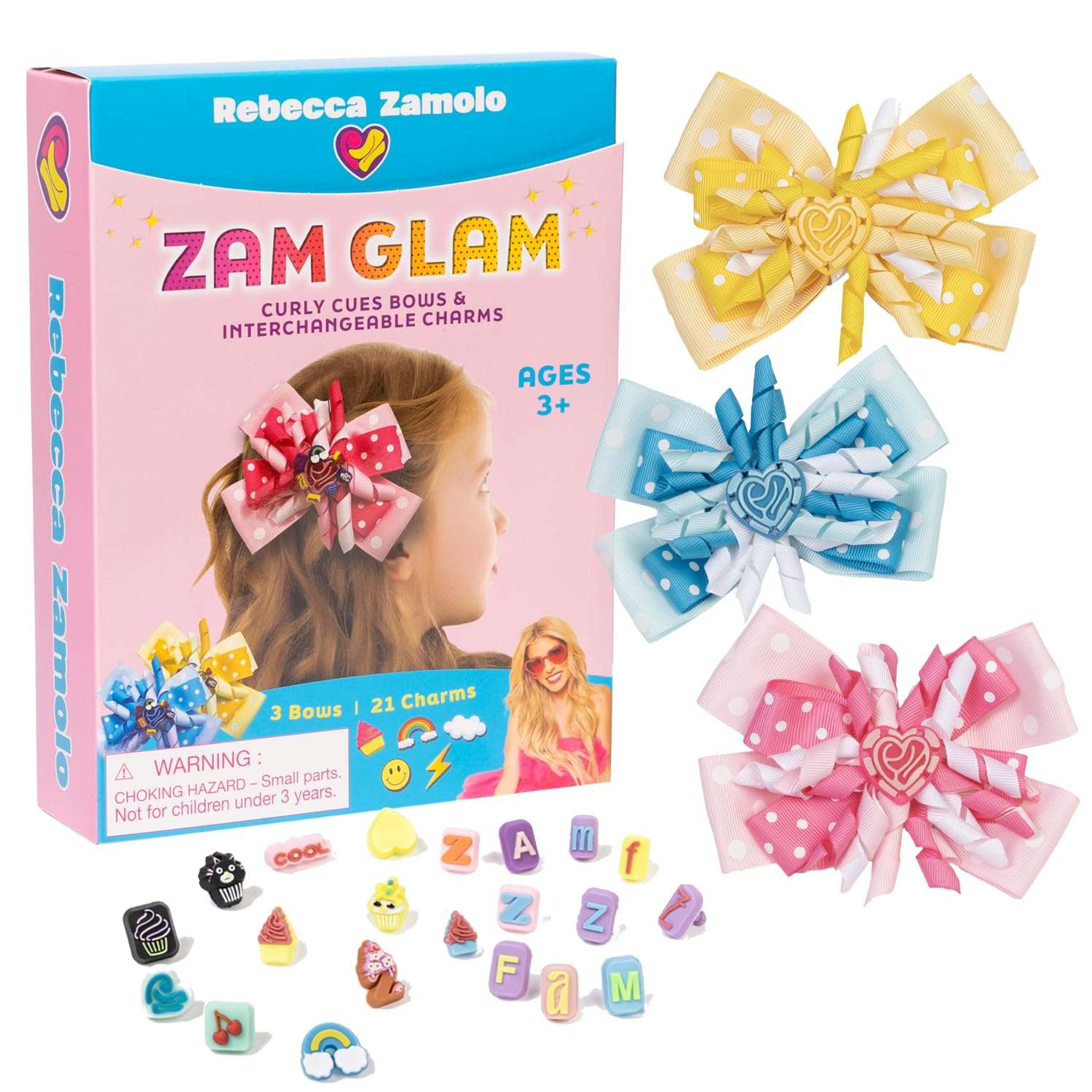 Amazon.com : Rebecca Zamolo Zam Glam Hair Bow Kit- Combine Unique ...