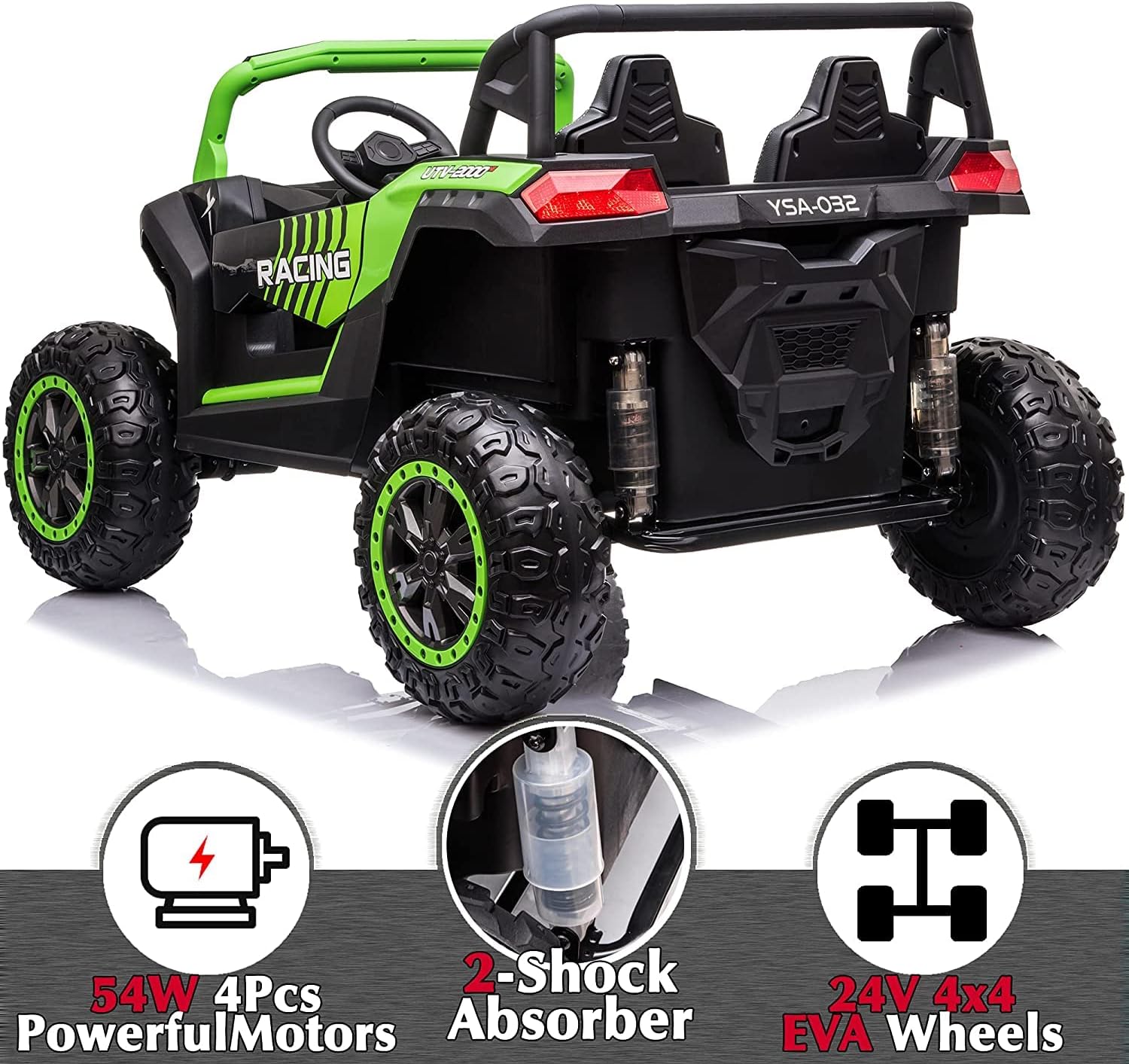 Buy NEWQIDA 2 Seater Ride On Car 24V 10ah Ride On Truck with Power ...