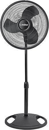Amazon.com: Lasko 16-inch 3-Speed Oscillating Floor Fan with Adjustable ...