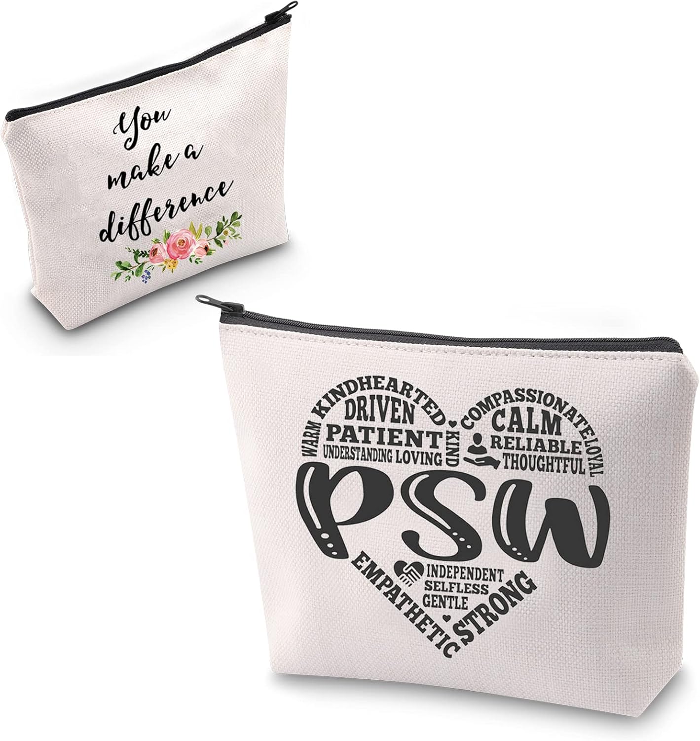 ZJXHPO Personal Support Worker PSW Makeup Bag, Caregiver Gift, PSW ...