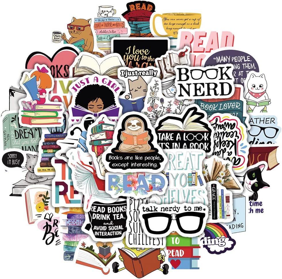 Read Stickers for Laptop (50 PCS), Gift for Children, Teens, Adults ...