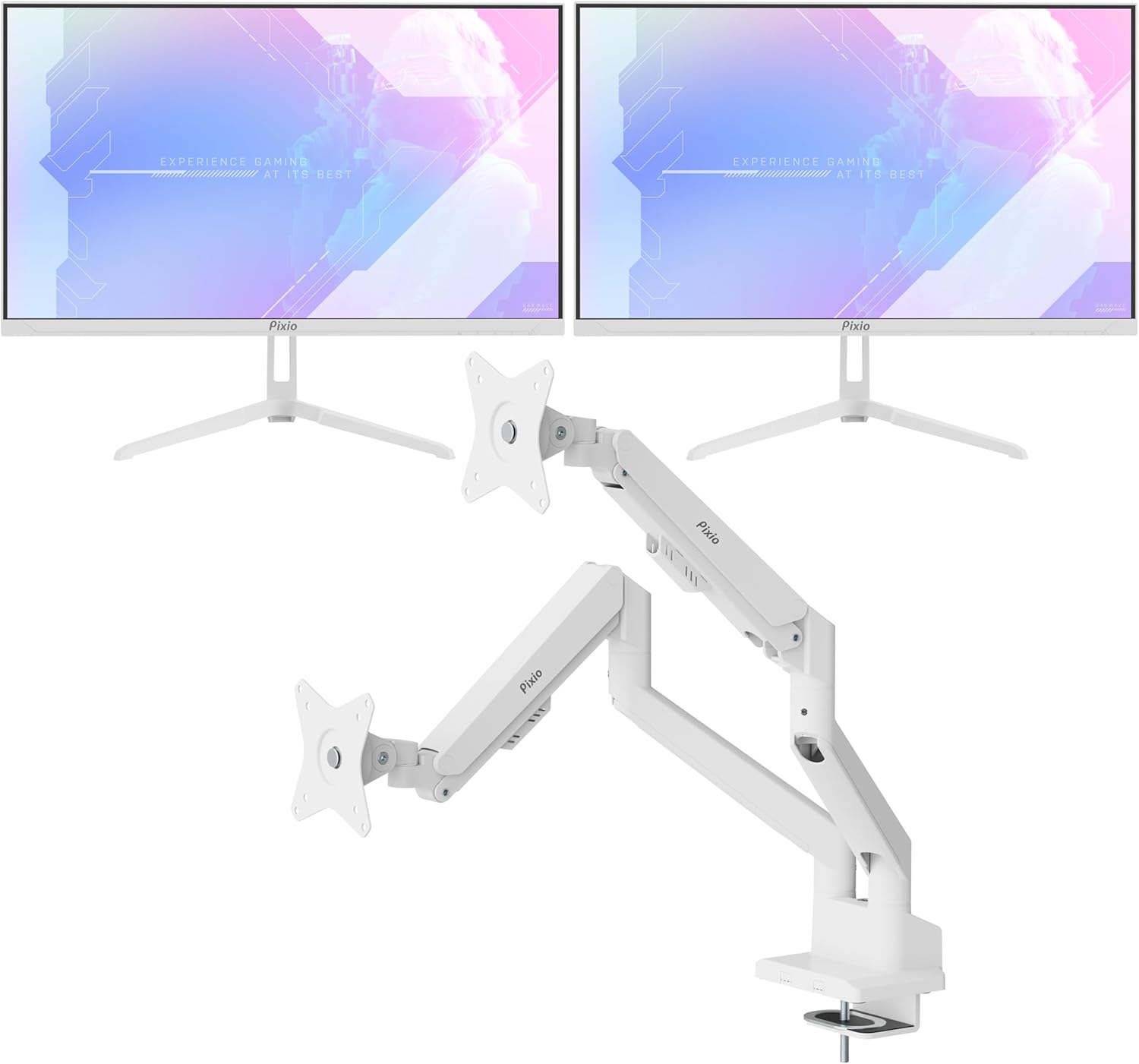 Amazon.com: Pixio Two PX248 Wave White 24 inch 200Hz FHD 1080p ...