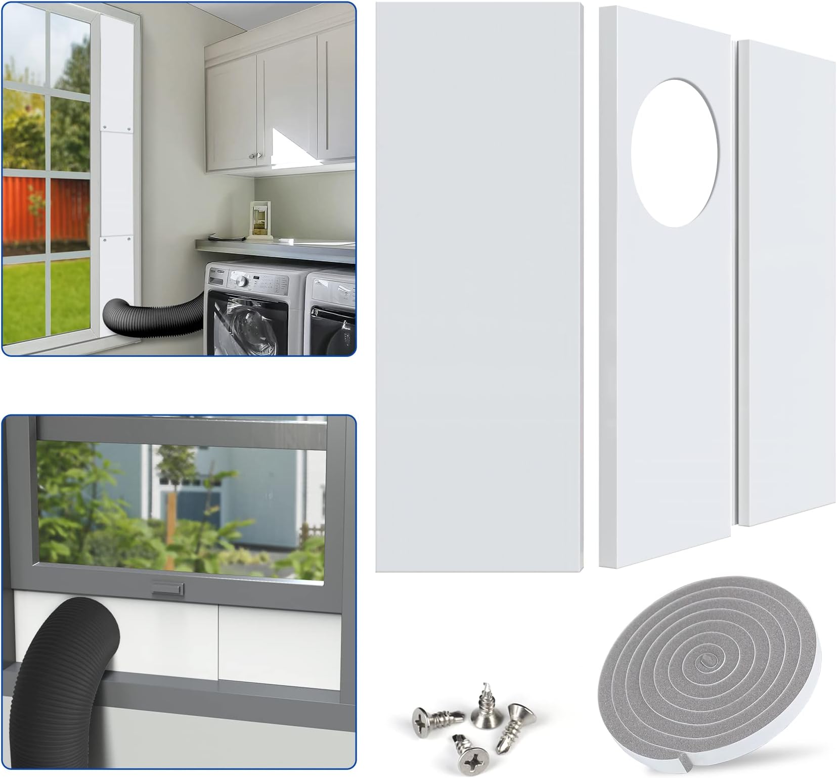 Amazon.com: GCGOODS Dryer Vent Window Kit for 4 Inch Dryer Hose ...